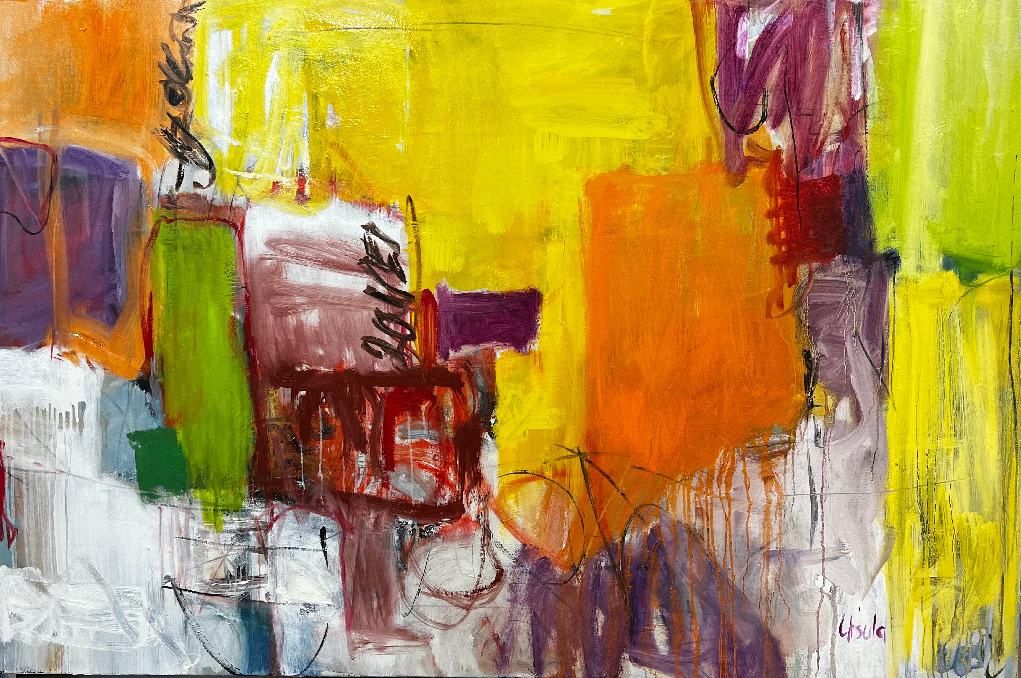 ABSTRACT ART . HONEYBEE – Ursula Schwartz Art
